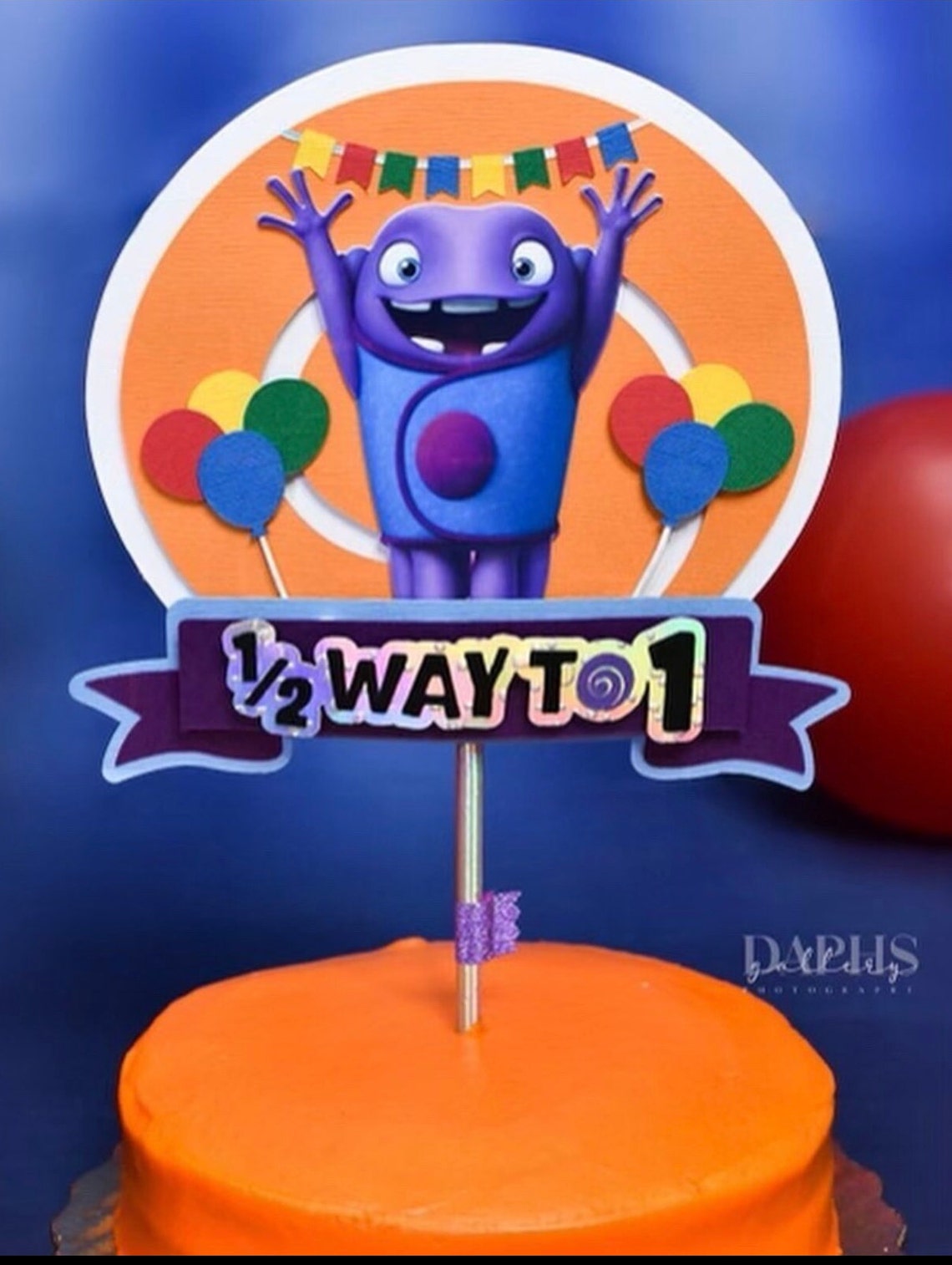 Boov Cake Topper Home Movie Personalized Cake Topper Home | Etsy