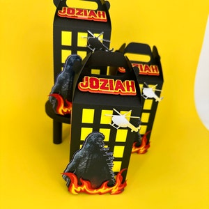 Godzilla Favor Boxes, Godzilla Treat Boxes , Mini Box Favor Box , Party ...