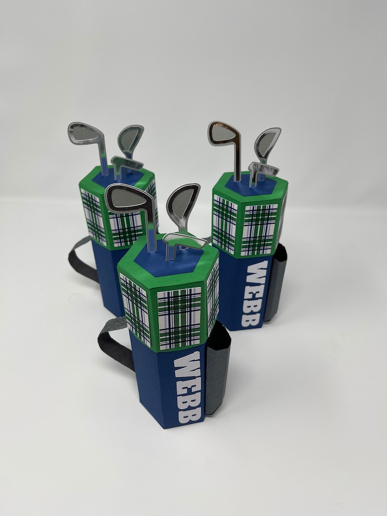 Personalized Golf Bag Favor Box: Birthday Party Decoration - Etsy