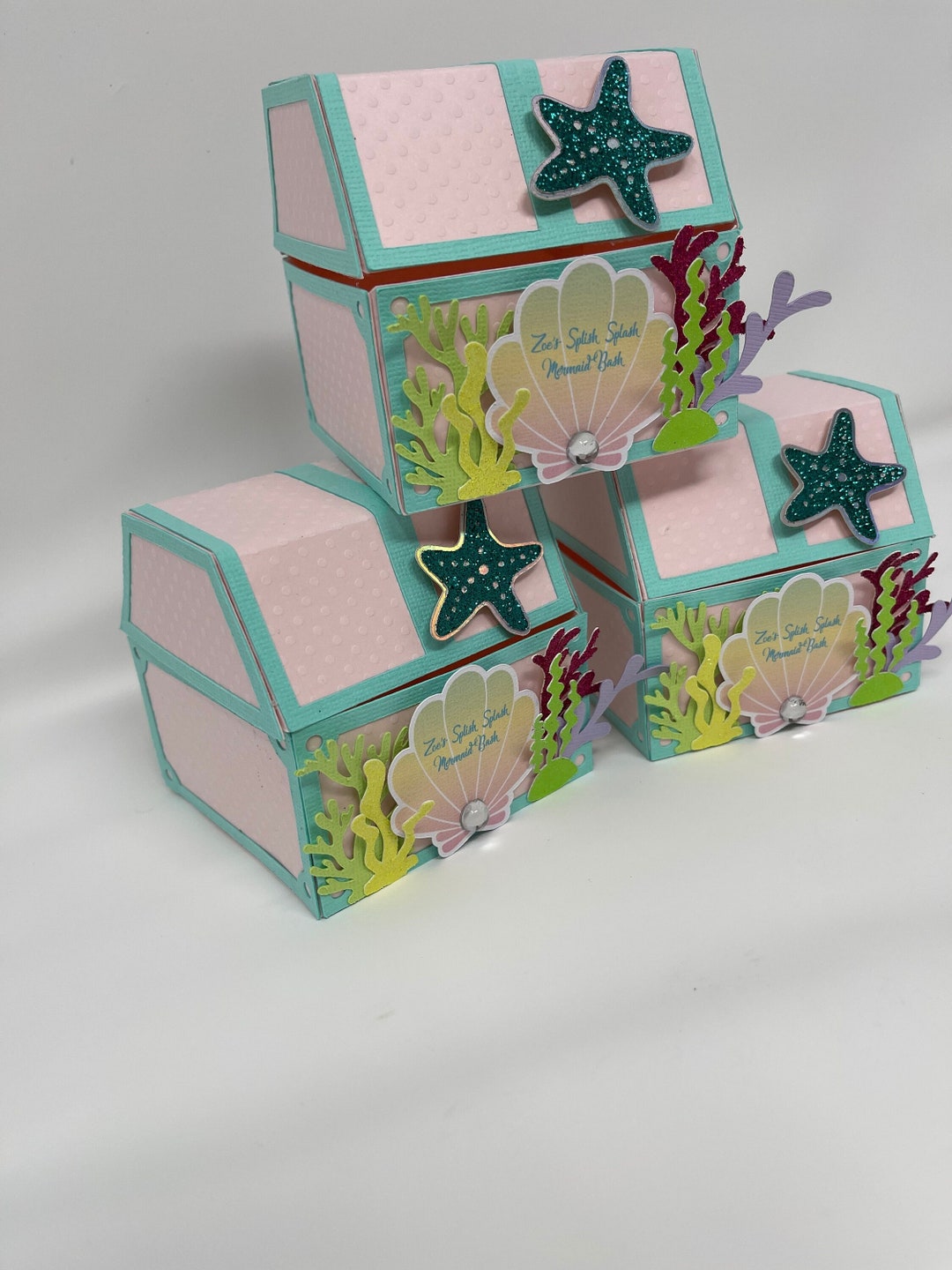 Mermaid Boxes, Pirate Party Favor Box, Under the Sea Party Favor Boxes ...