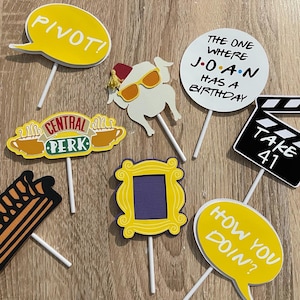Friends Cupcakes Toppers, Friends TV Show Party Decoration, Friends ...