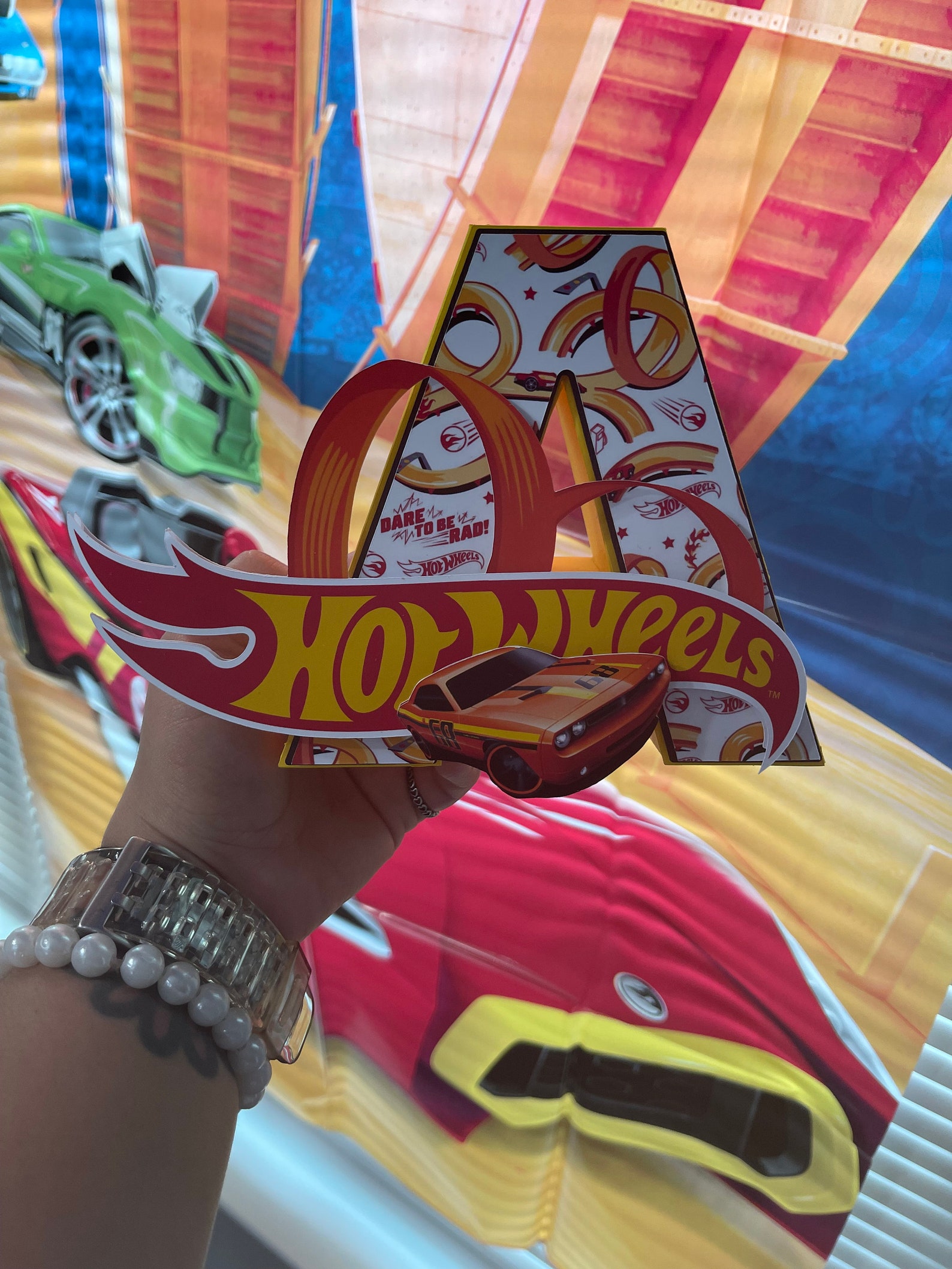 Hot Wheels 3D Letter, Race Car Birthday Decor, Personalized 3D Initial ...