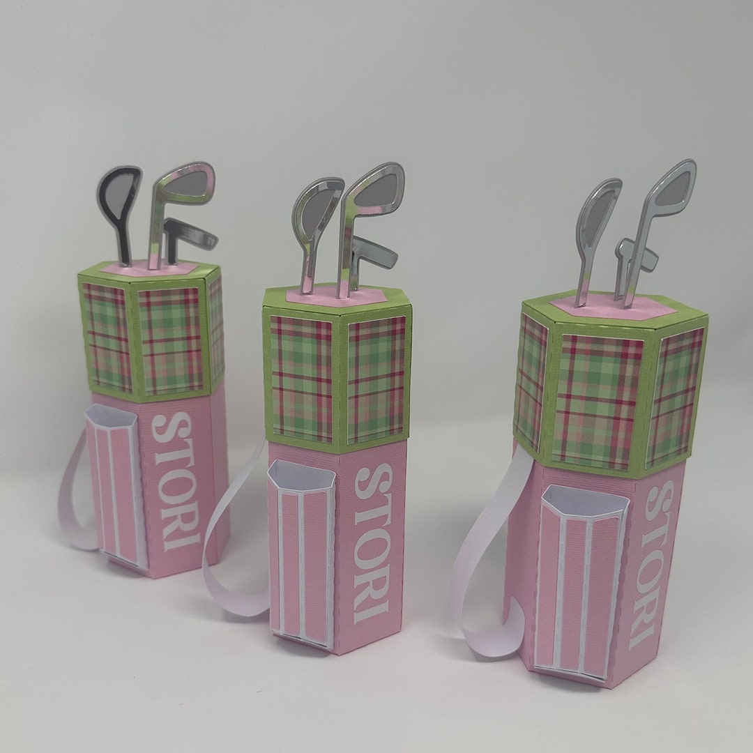 Personalized Golf Bag Favor Box: Birthday Party Decoration - Etsy