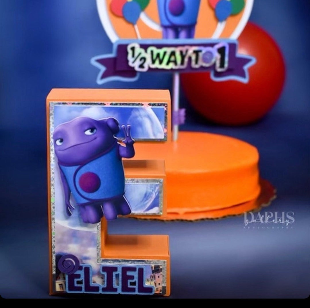 Boov 3D Letter, Home Movie Personalized 3D Letter, Boov Birthday Party ...