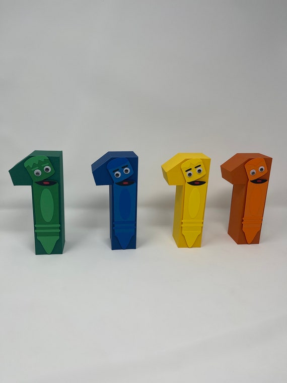 Color Crew 3D Letter Number Baby First TV 3D Letter Color - Etsy