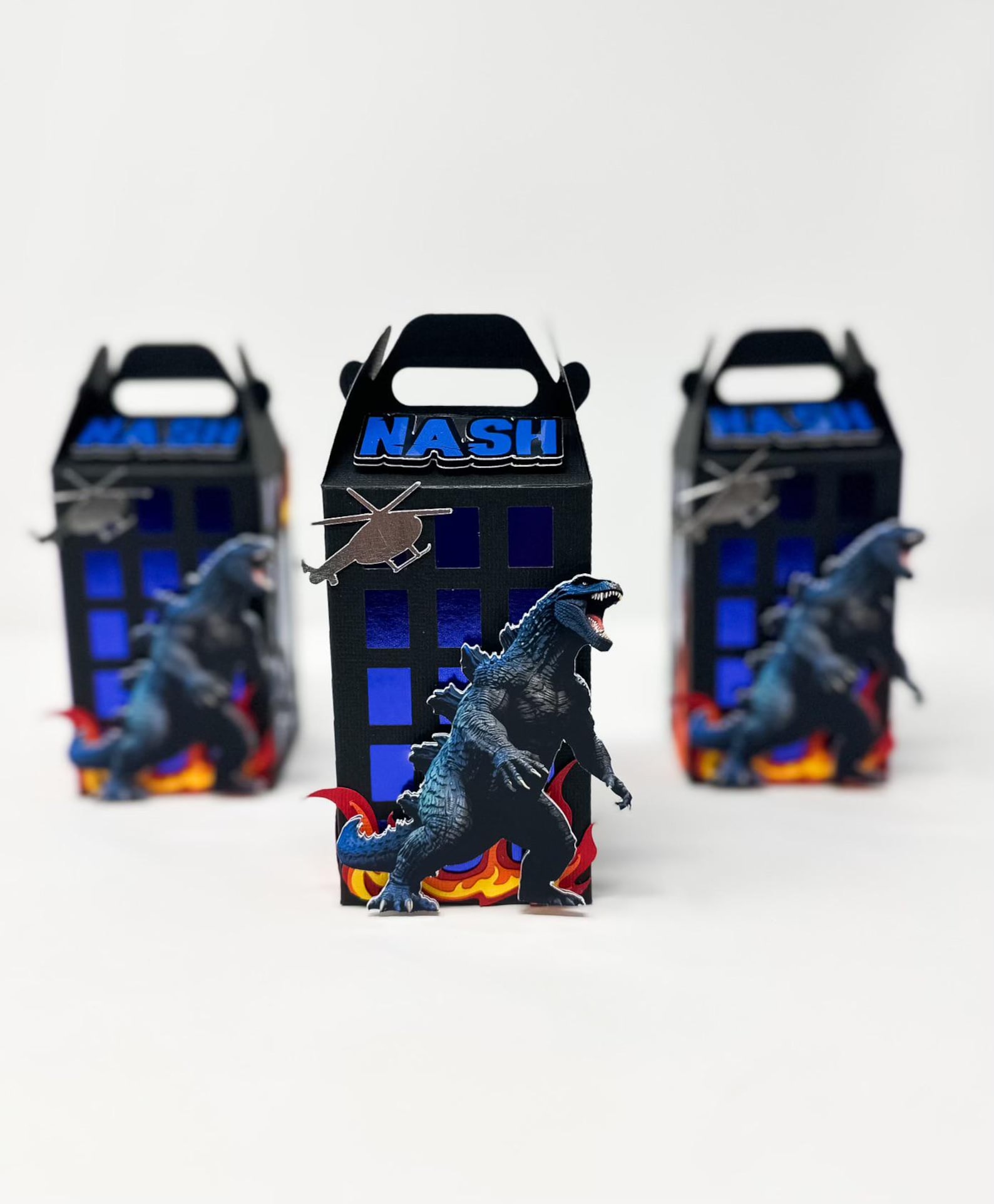 Godzilla Party Favor Boxes: Personalized Birthday Treat Box - Etsy