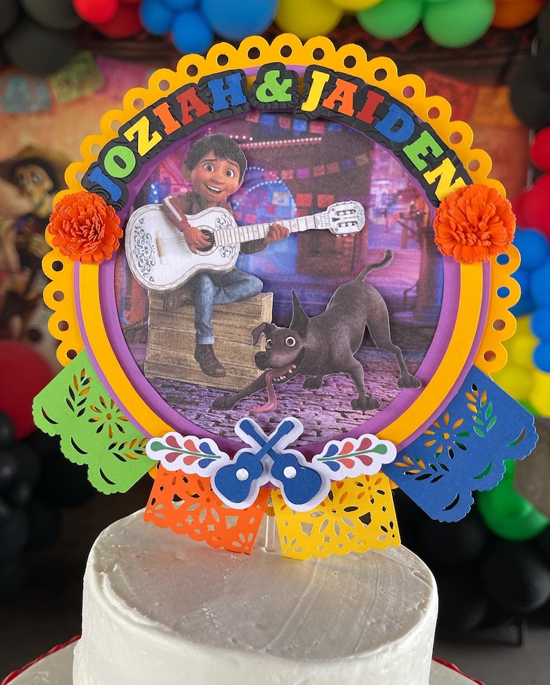Disney Coco Movie Cake Topper, Coco Personalized Cake Topper ...