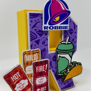 Taco Bell 3D Letter, Taco Bell Personalized 3D Letter, Taco Sauce ...