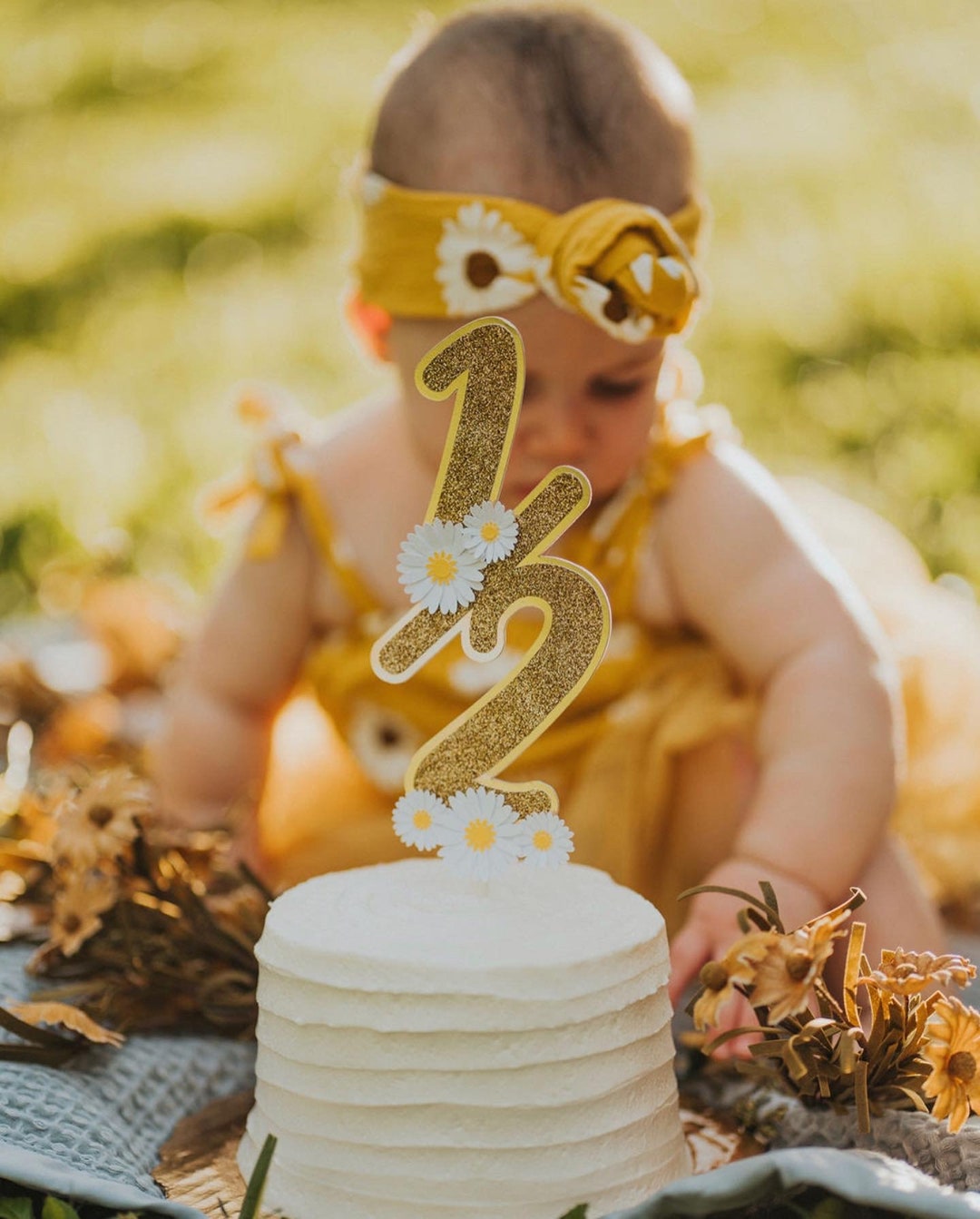 Half Birthday Cake Topper, Half Birthday Cake Smash, Half Birthday Girl ...
