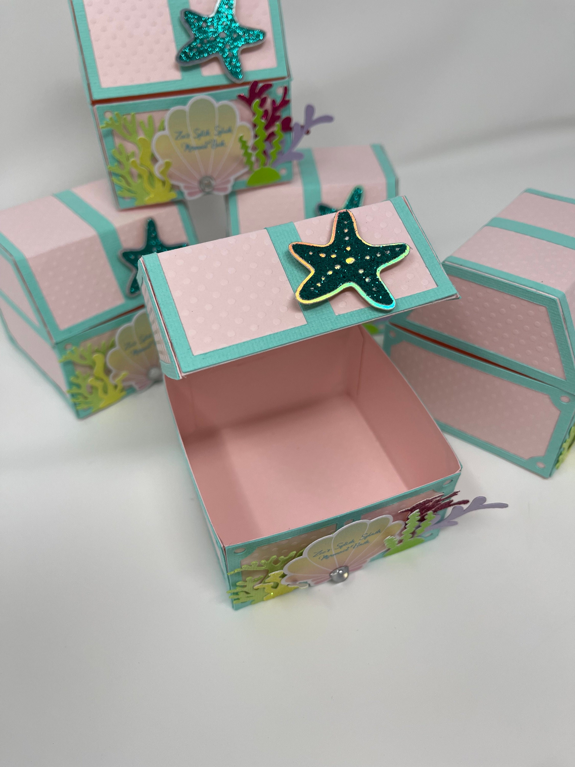 Mermaid Boxes Pirate Party Favor Box Under the Sea Party - Etsy