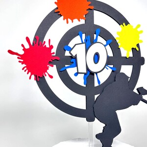 Paintball Cake Topper, Paintball Birthday Party, Paintball Party, Kids ...
