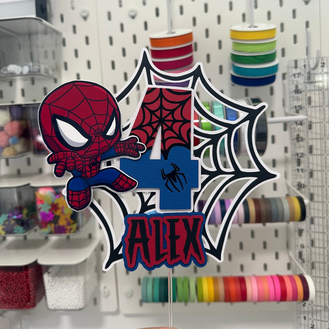 Spidey Cake Topper, Spidey and His Amazing Friends Birthday Party ...