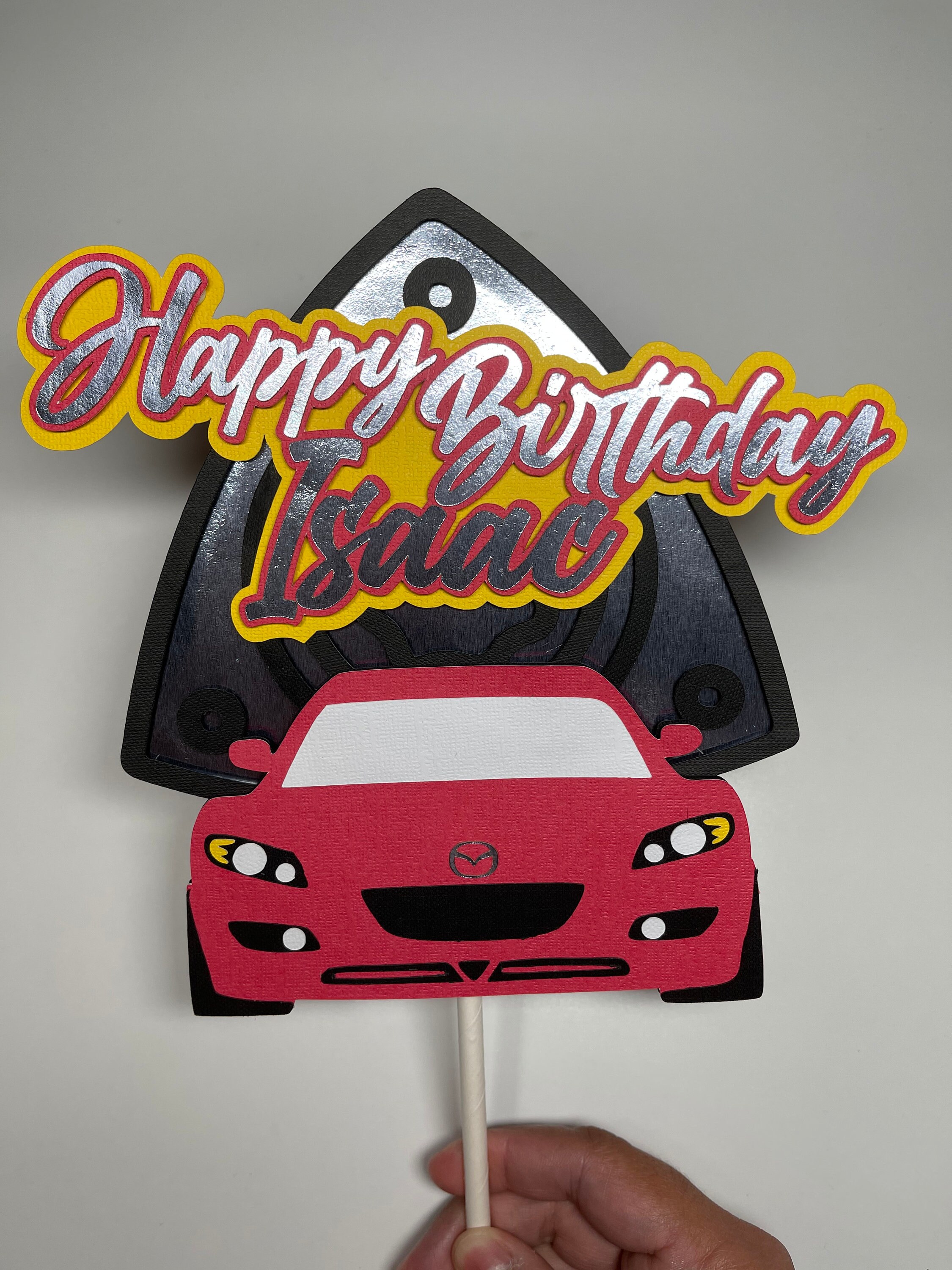 Mazda RX8 Race Car Cake Topper: Personalized Birthday Decoration - Etsy