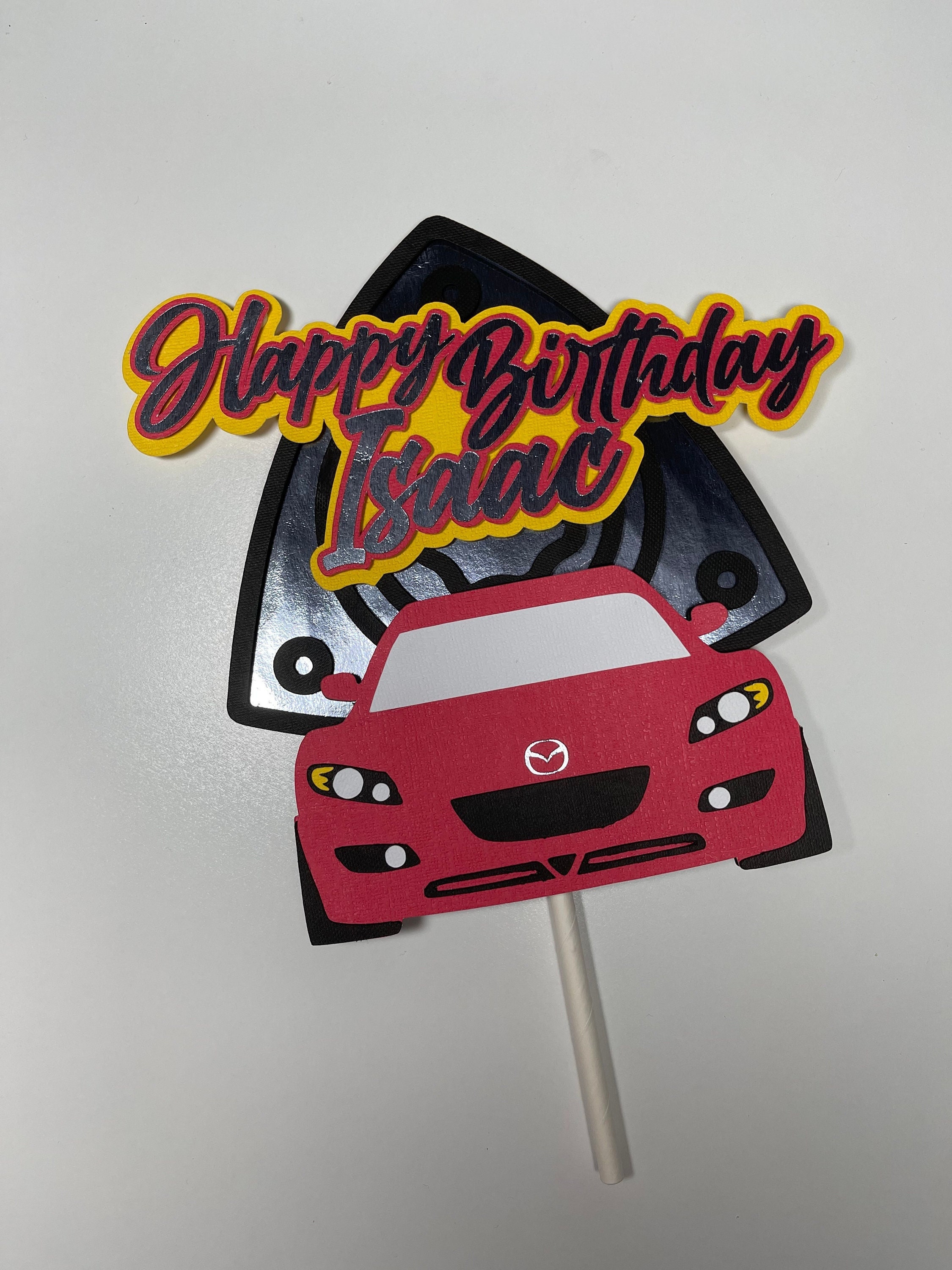 Mazda RX8 Race Car Cake Topper: Personalized Birthday Decoration - Etsy