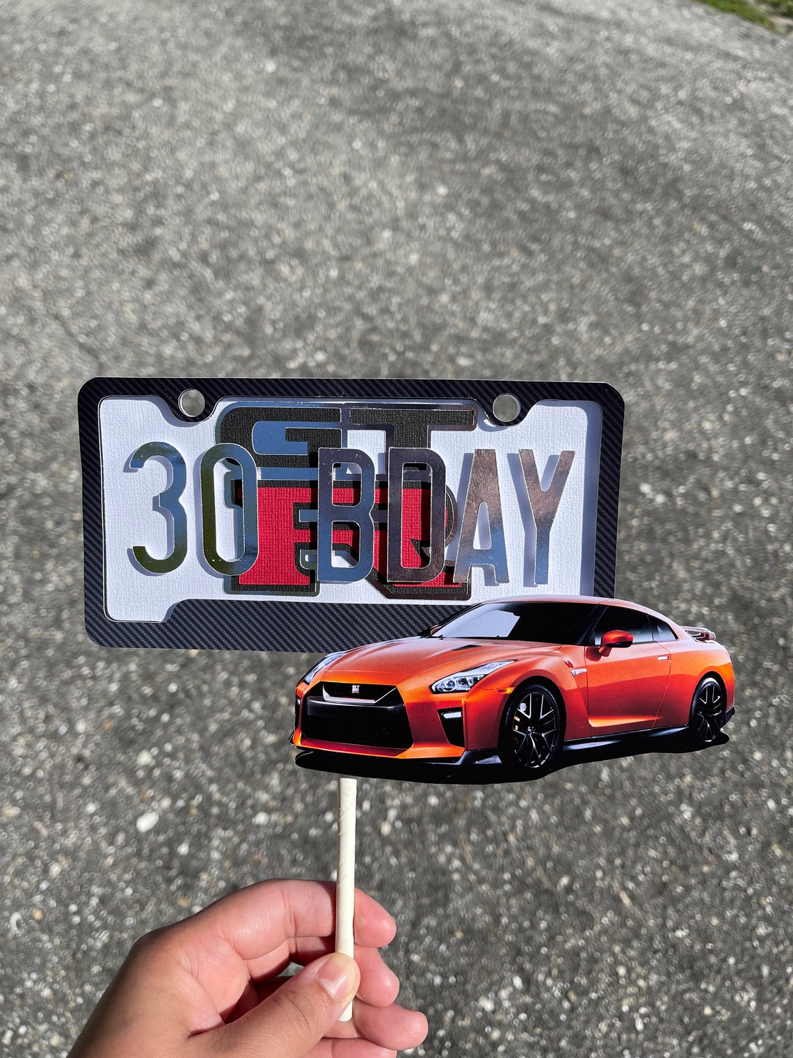 Race Car Cake Topper Personalized Cake Topper nissan GTR - Etsy