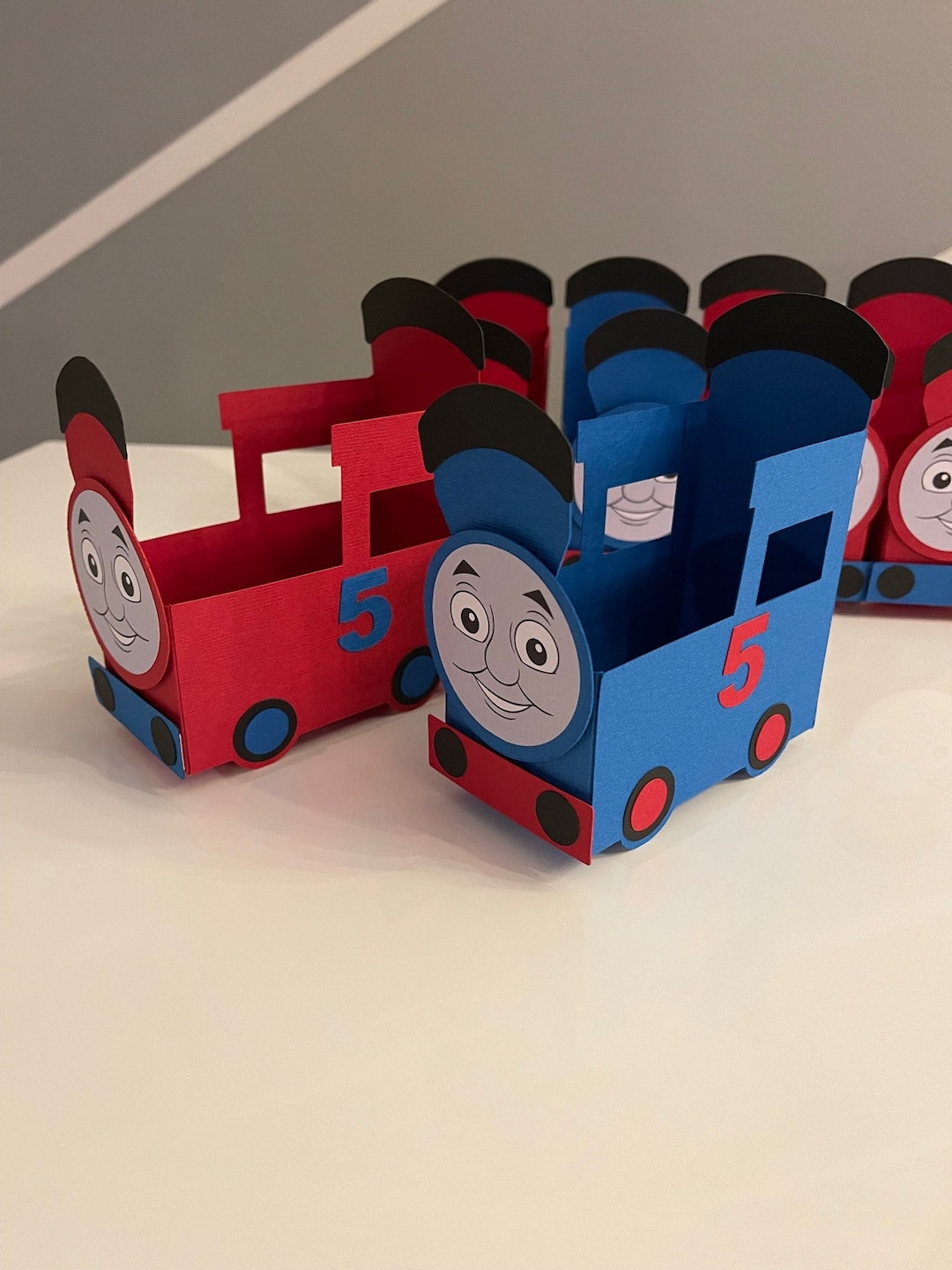 Handmade Thomas the Train Favor Boxes: Personalized Train Cart - Etsy