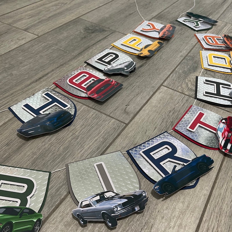 Car Birthday Banner - Etsy