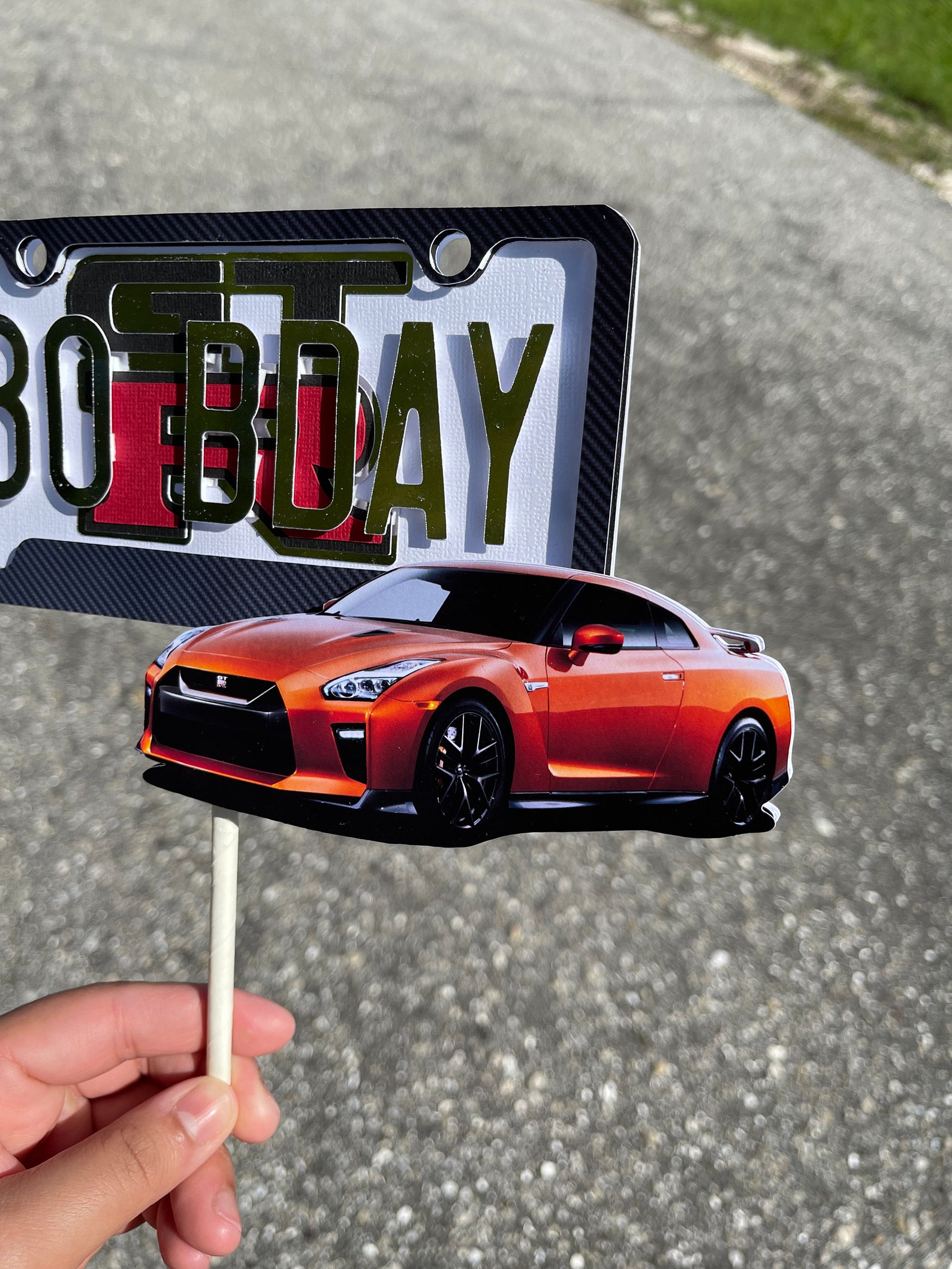 Race Car Cake Topper Personalized Cake Topper nissan GTR - Etsy