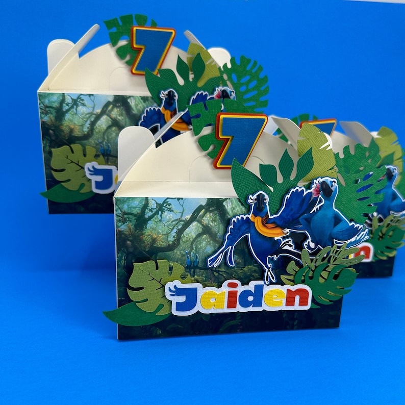 Rio Movie Favor Boxes Rio Bird Personalized Candy Box Blu - Etsy
