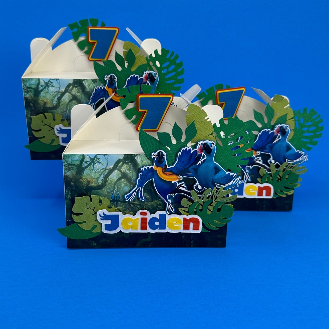 Rio Movie Favor Boxes, Rio Bird Personalized Candy Box, Blu Bird ...