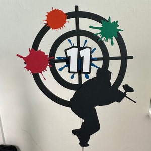 Paintball Cake Topper, Paintball Birthday Party, Paintball Party - Etsy