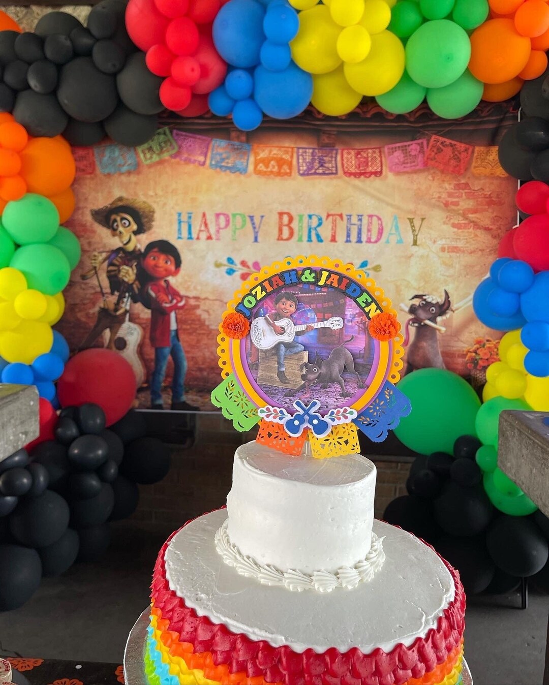 Disney Coco Movie Cake Topper, Coco Personalized Cake Topper ...