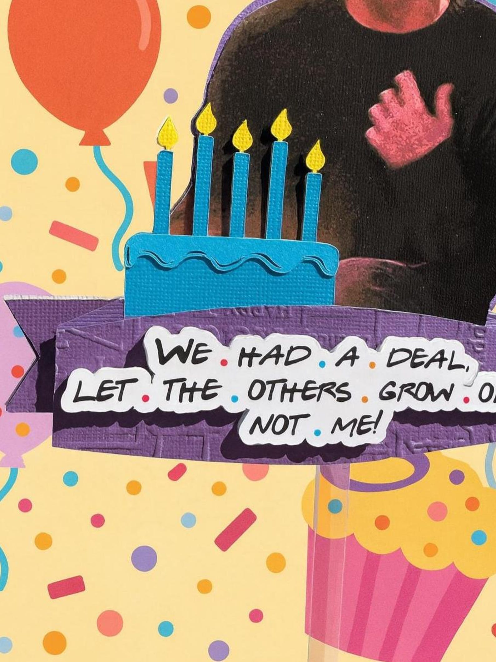 Friends Cake Topper, Why God Why? Joey Birthday Party, Friends TV Show ...