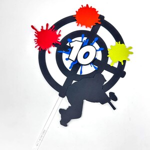 Paintball Cake Topper, Paintball Birthday Party, Paintball Party, Kids ...
