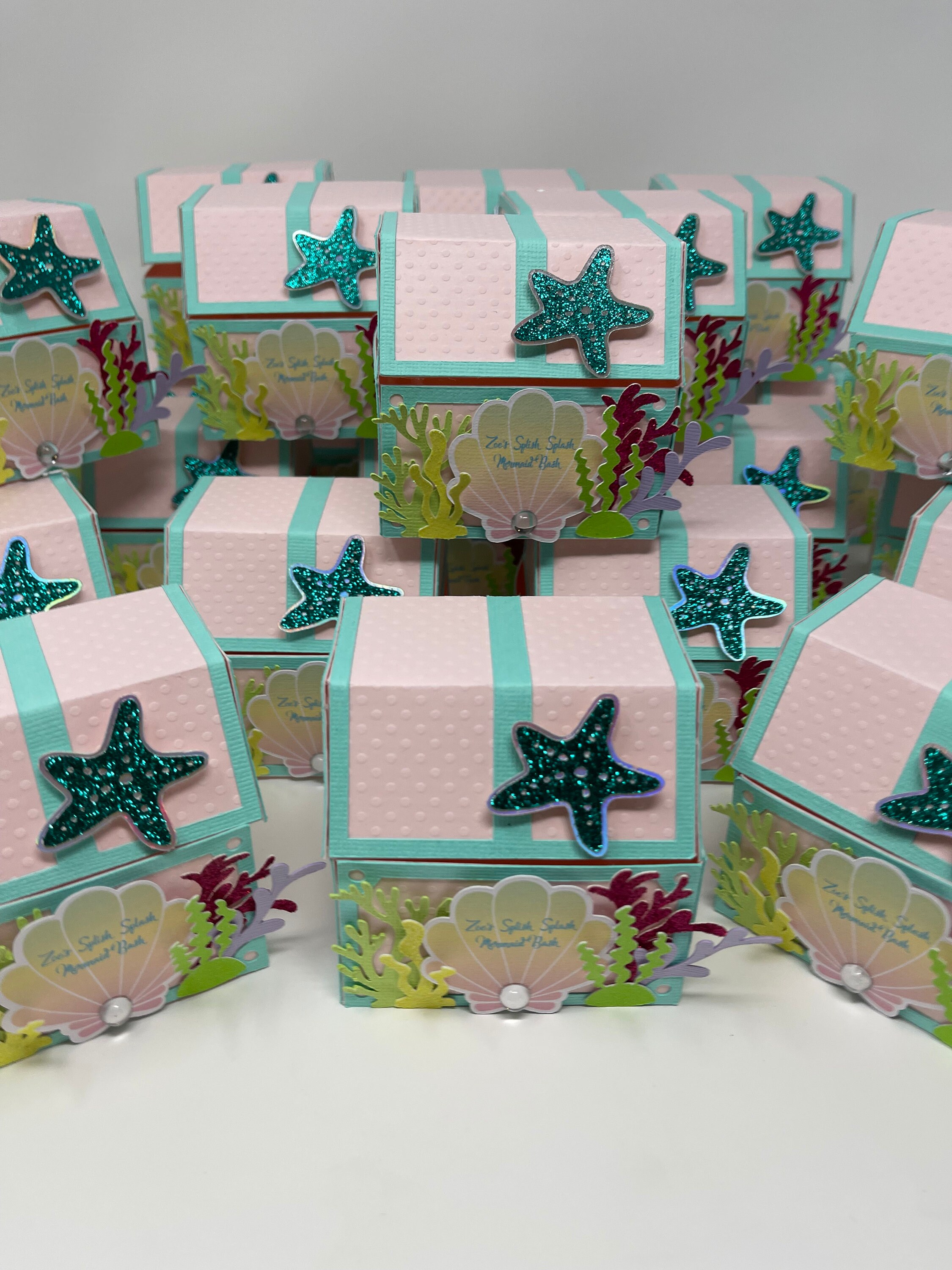 Mermaid Boxes Pirate Party Favor Box Under the Sea Party - Etsy