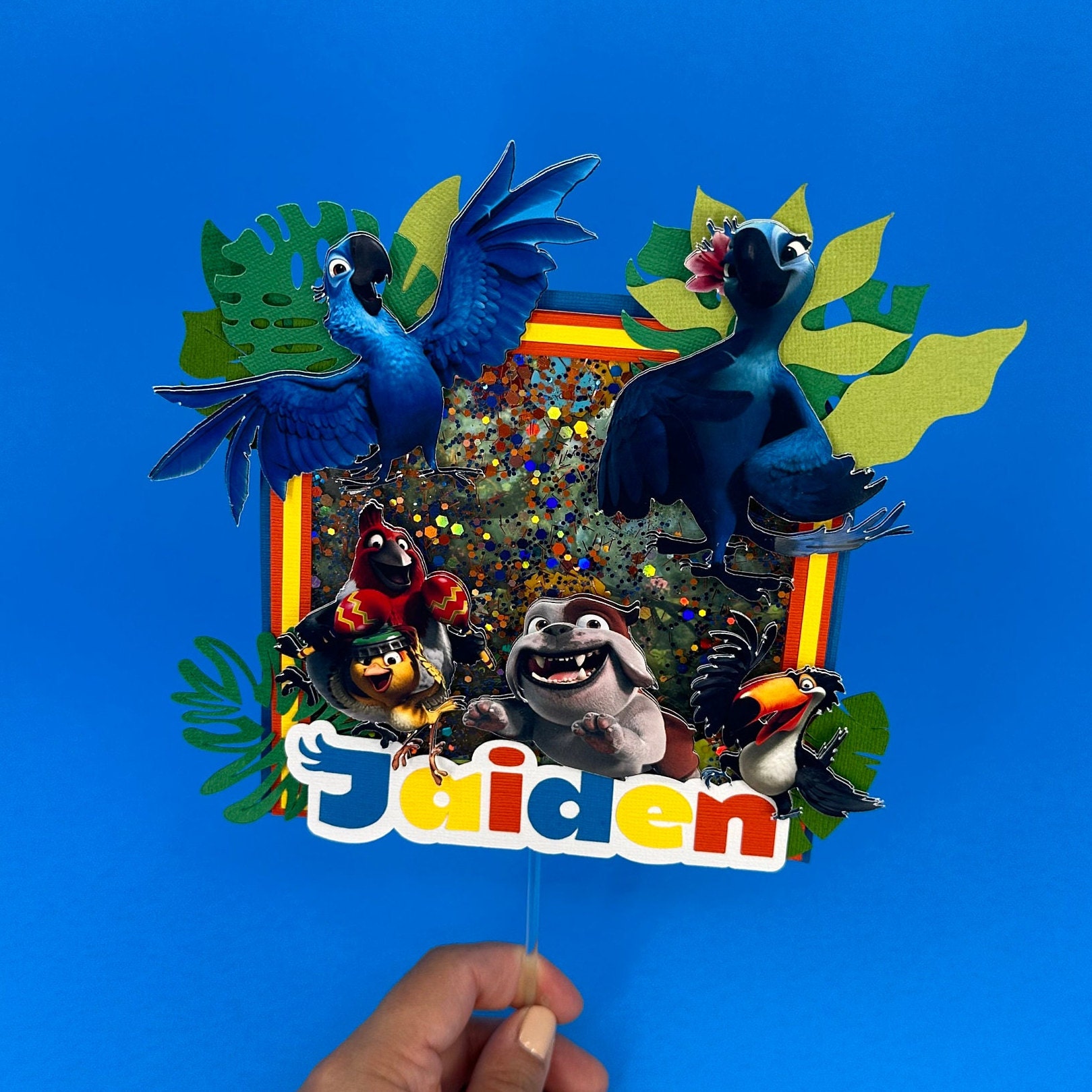 Rio Movie Cake Topper Rio Birds Personalized Cake Topper Blu - Etsy ...