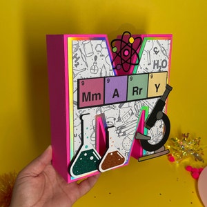 Science 3D Letter , Science Party Cake, Science Birthday, Flask 3D ...