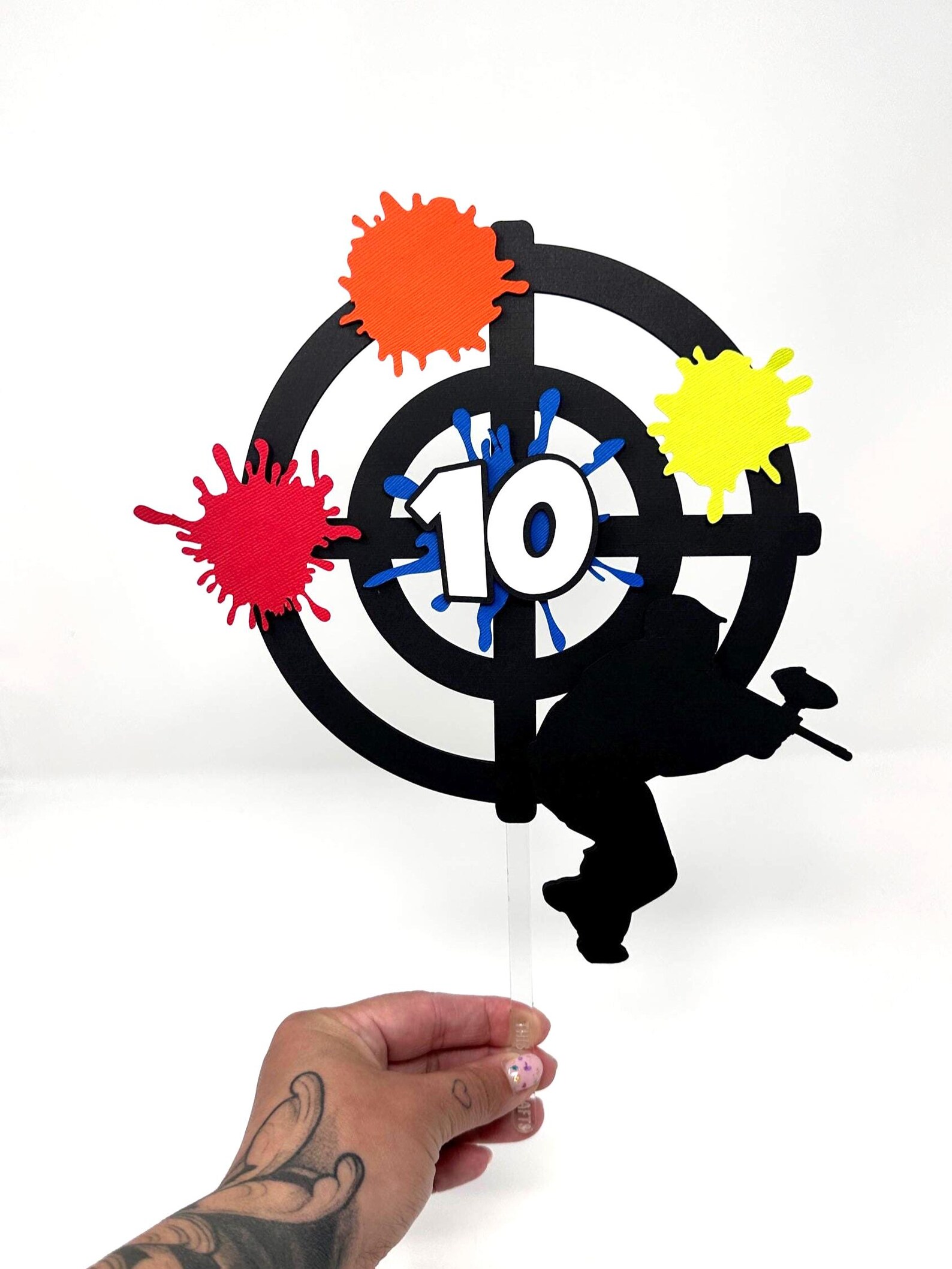 Paintball Cake Topper, Paintball Birthday Party, Paintball Party, Kids ...