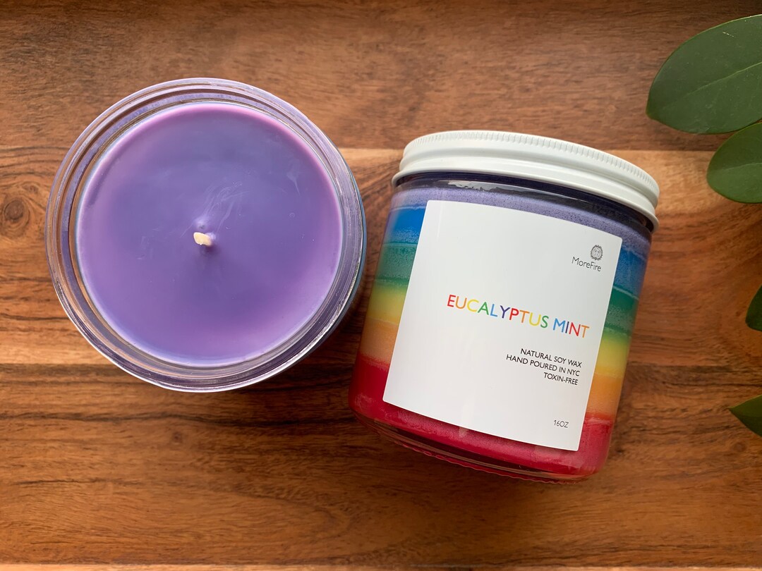 LGBTQ+ Pride | Eucalyptus Mint | Clean Candle - Etsy