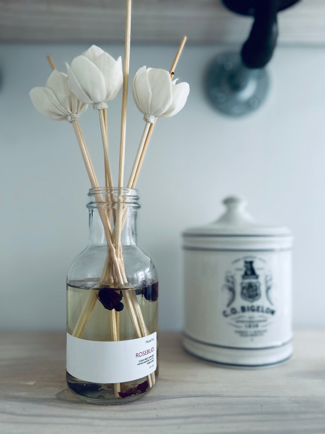 Rice Paper Flower Diffuser Reed Sticks, Set of 3 - Etsy