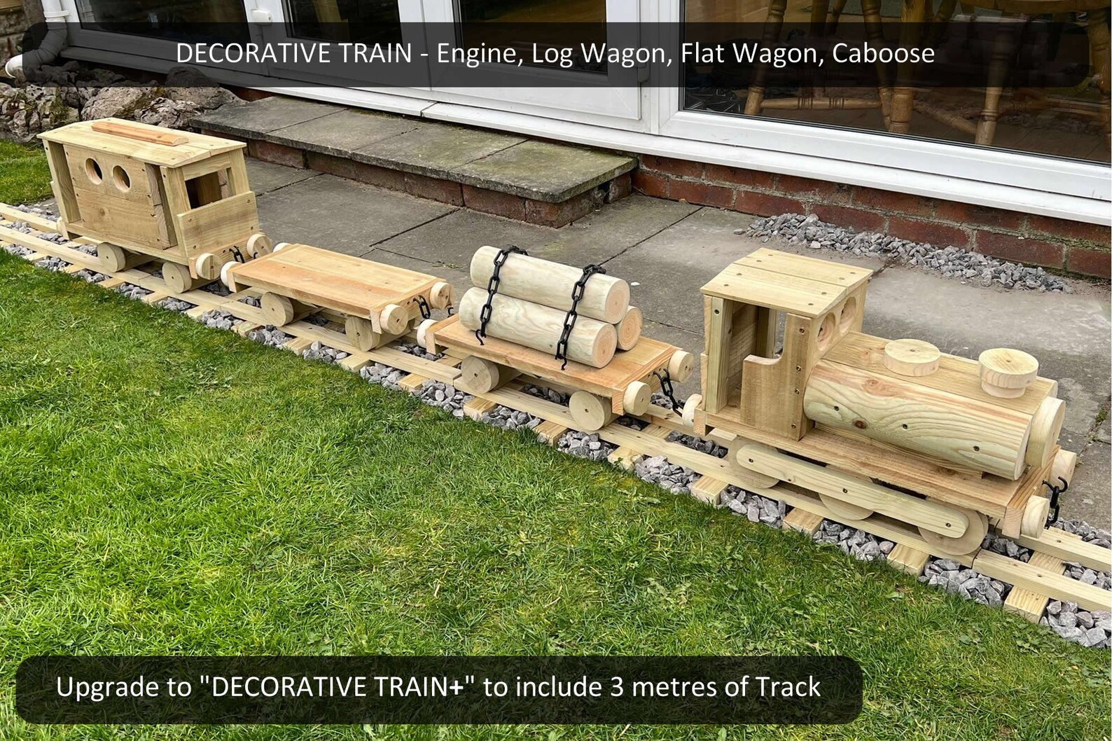 Wooden Planter Train / Decorative Garden Ornament - Etsy UK