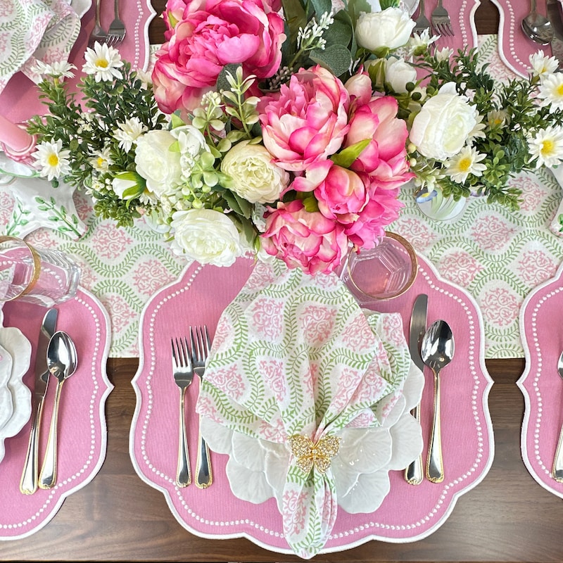 Pink Placemats - Etsy