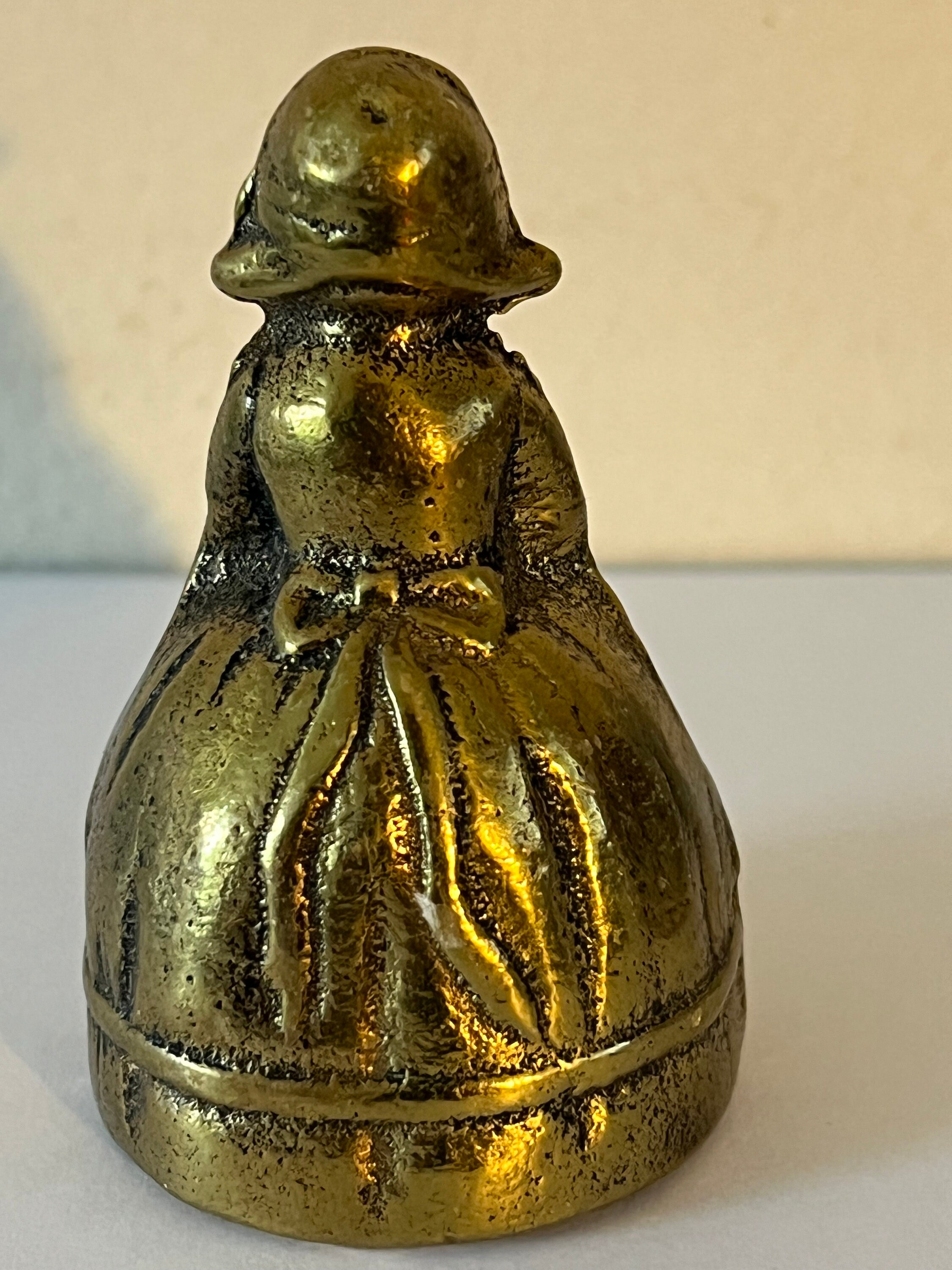 Antique Cast Brass Colonial Victorian Lady Woman Servant Dinner Bell - Etsy