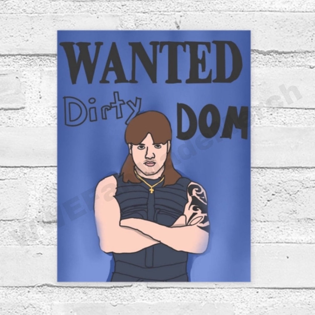 Dominik Mysterio “wanted: Dirty Dom” Poster - Etsy