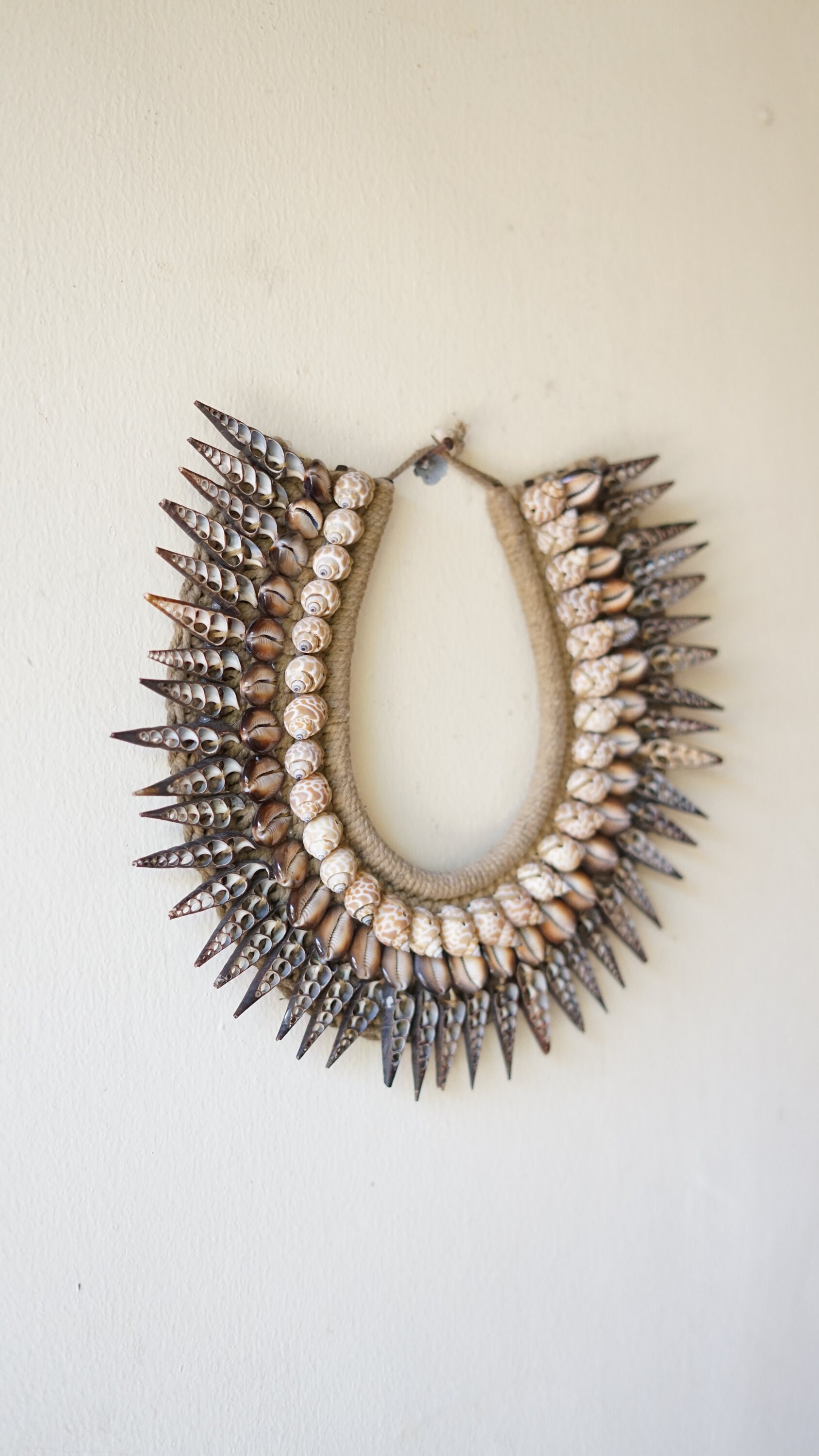 Papuan Sea Shell Brown Necklace Decor, Christmas Gift, Holiday Gift ...