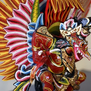 Unique Garuda Balinese 30 Inch Sculpture, Summer Gift, Balinese Hand ...