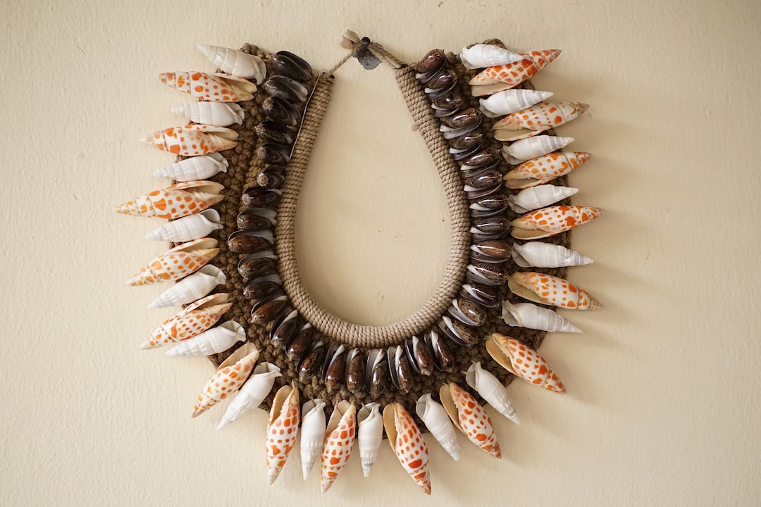 Unique Sea Shell White Wall Hanging Decor, Christmas Gift, Papua Tribes ...
