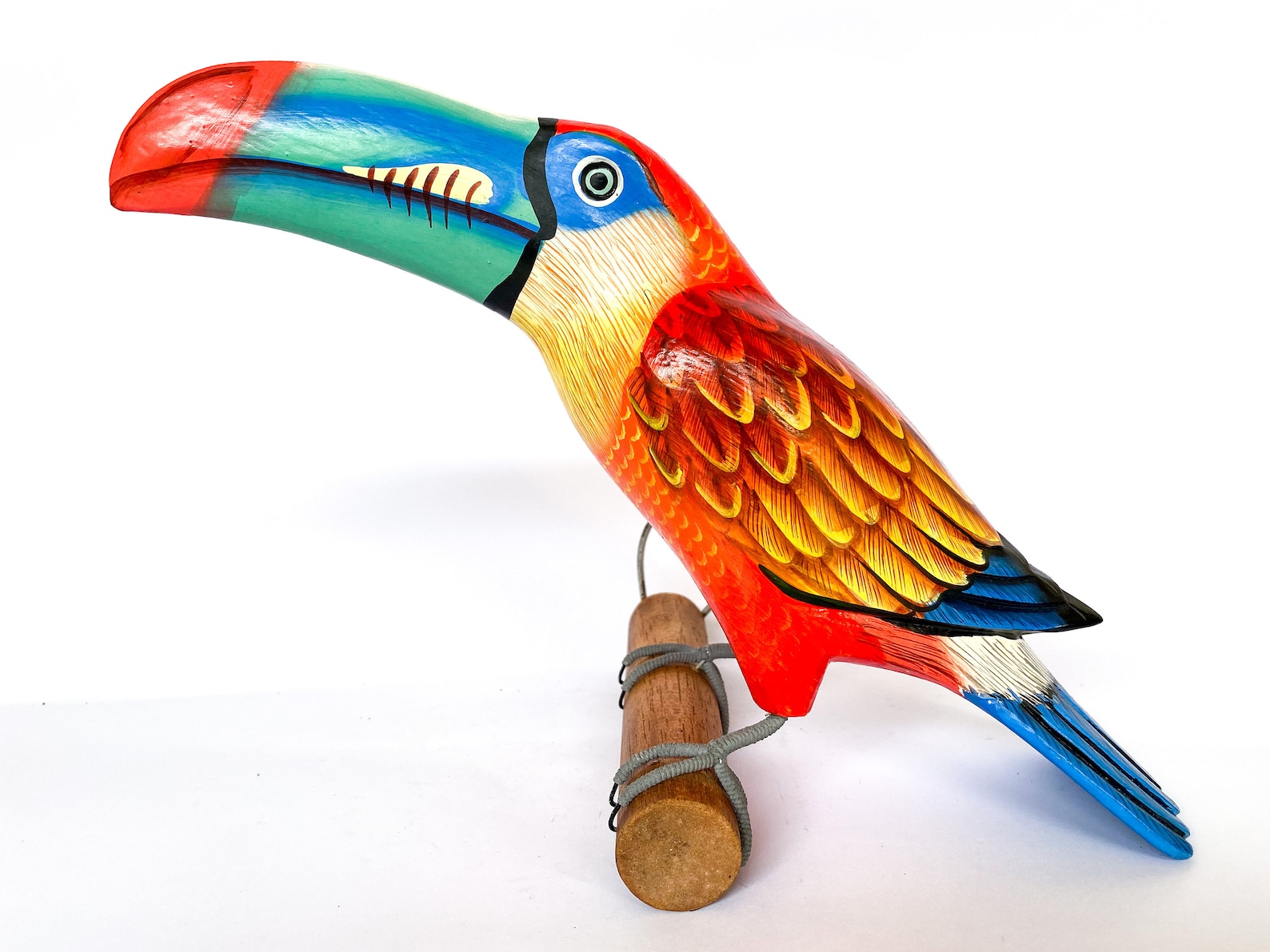 Wooden Toucan Bird Figurine Colorful Toucan Gift for Mom - Etsy