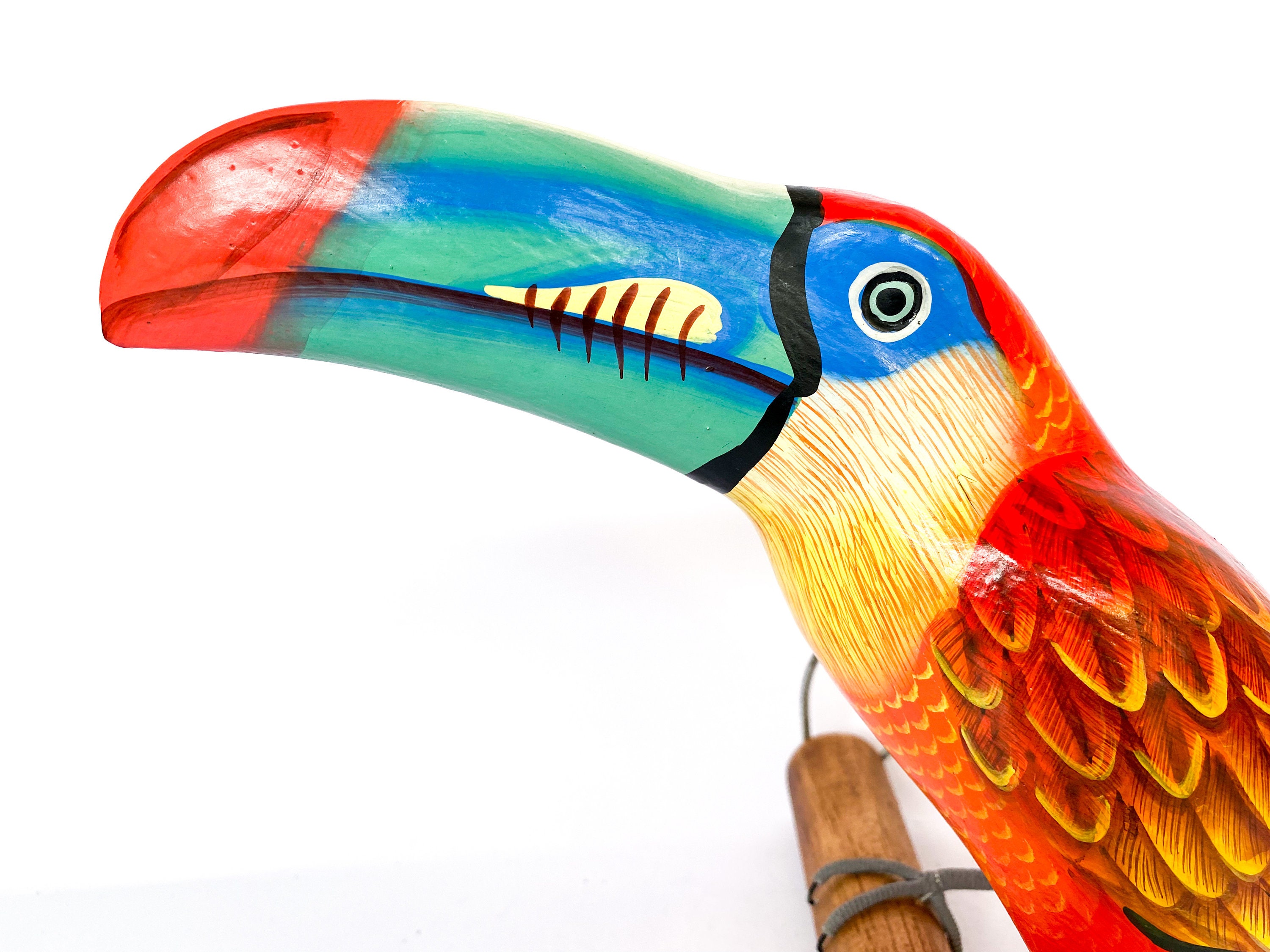 Wooden Toucan Bird Figurine Colorful Toucan Gift for Mom - Etsy