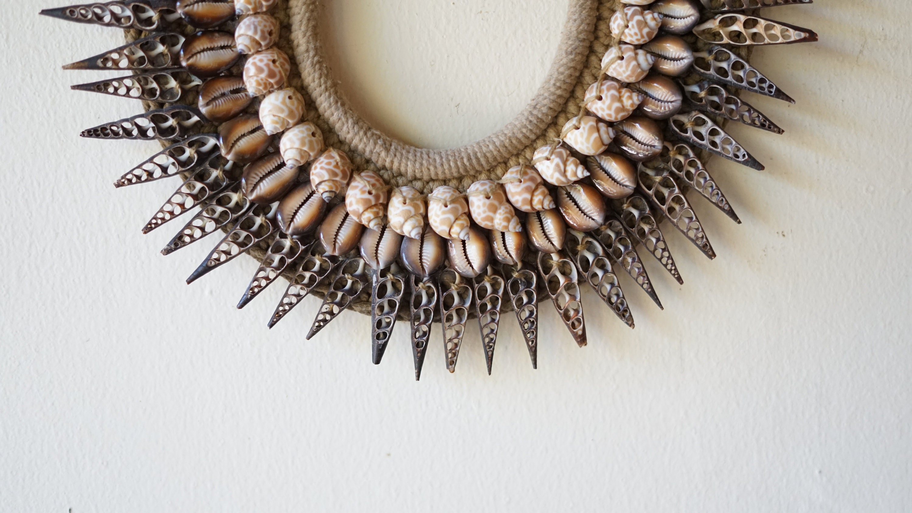 Papuan Sea Shell Brown Necklace Decor, Christmas Gift, Holiday Gift ...