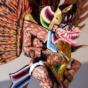 Hand Carved Wooden Garuda Sculpture, Balinese Vishnu Art, 23 Inch - Etsy
