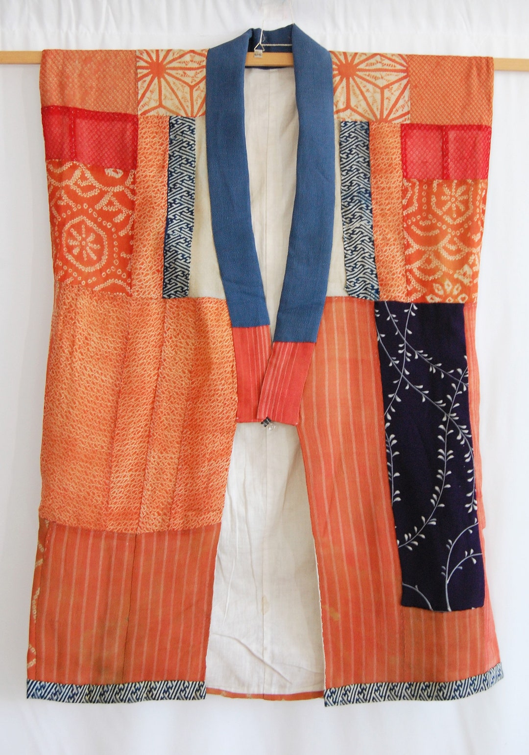 Antique Patchwork Festival Costume Kimono From Northeast Japan ...