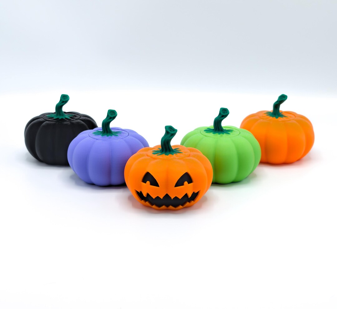 Mini Pumpkins With Twist Lock Lid Cauldron Boxes Mini Candy Box / Treat ...