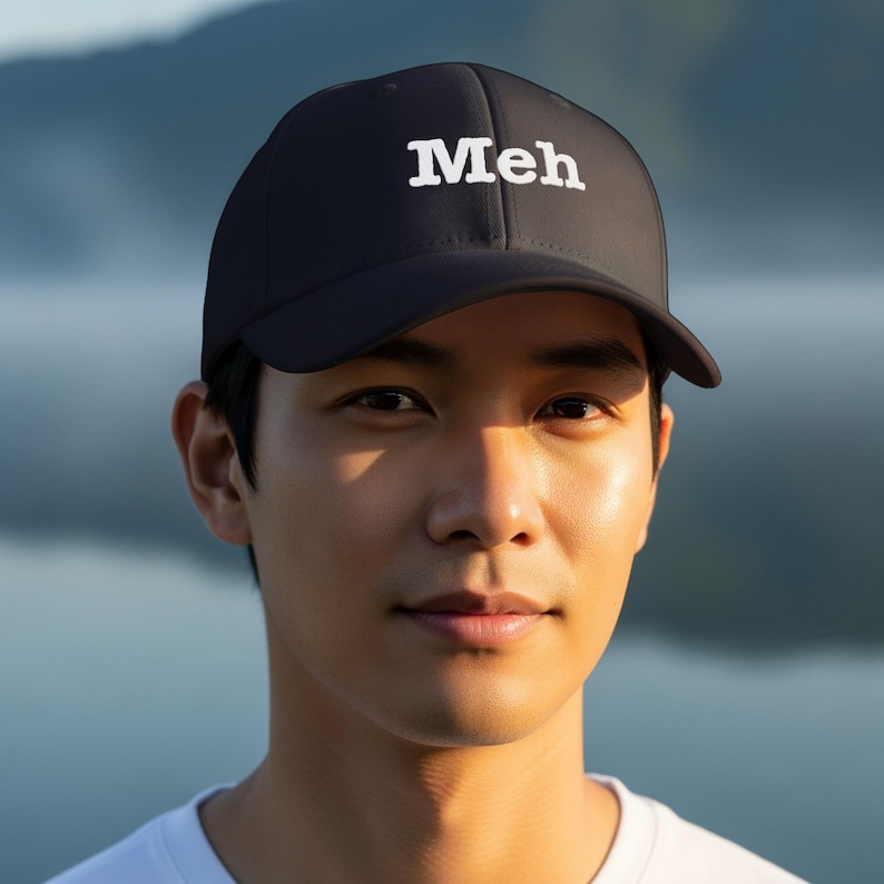 Meh Dad Embroidered Cap - Etsy