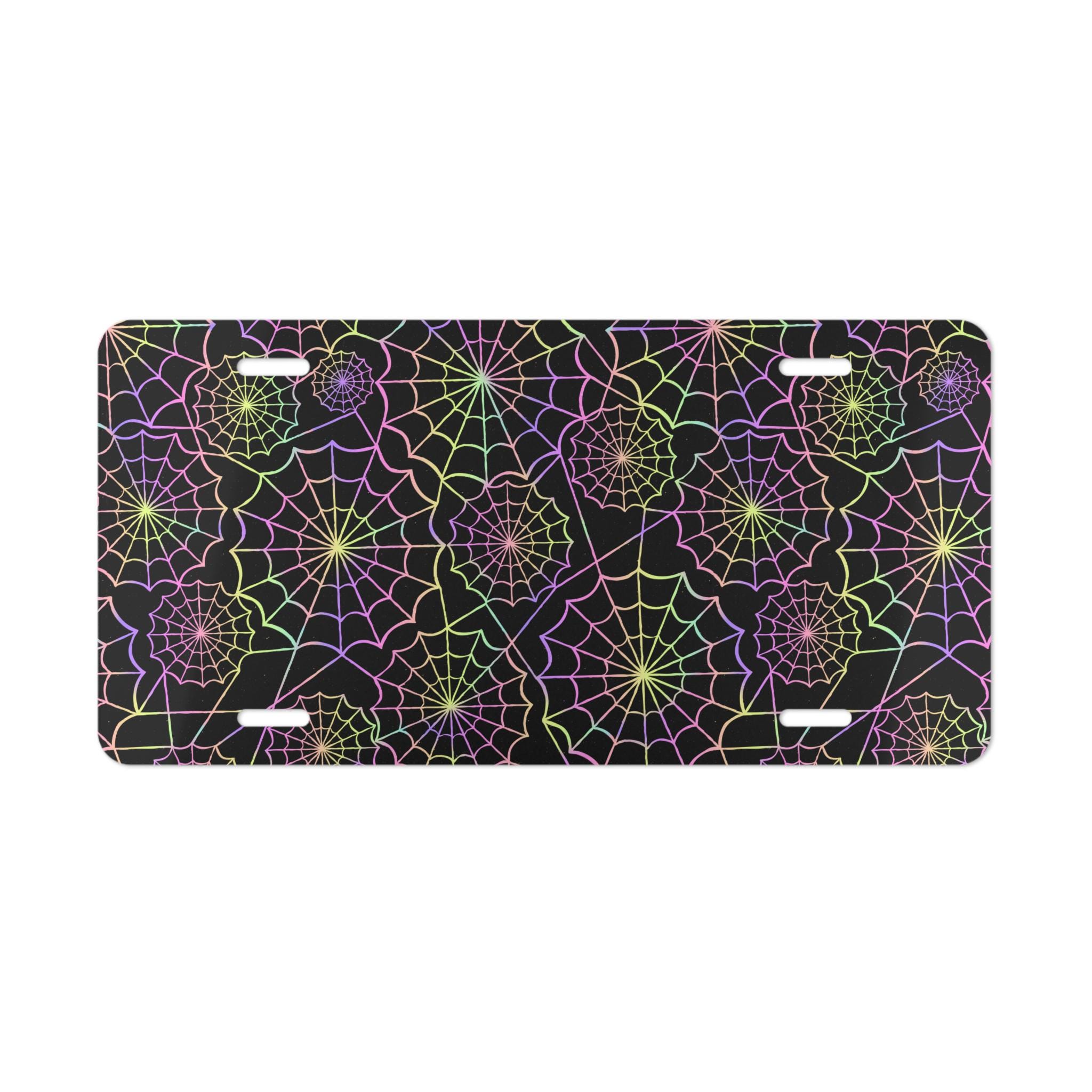 Pastel Spiderweb License Plate Frame Cute License Plate Frame Spider ...