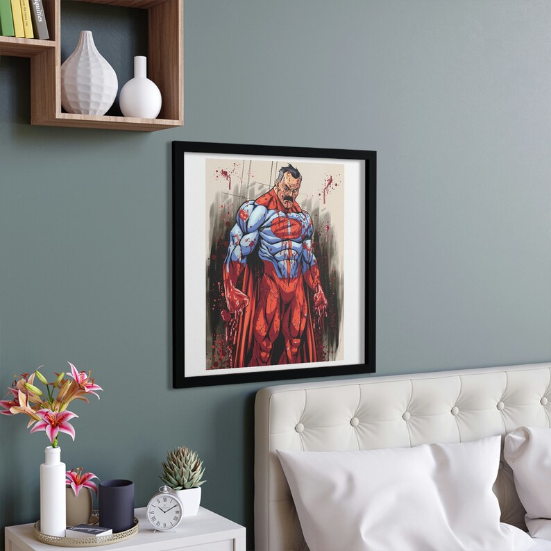 Omni Man High Res Framed Poster, Horizontal - Etsy Omni Man High Res Framed Poster, Horizontal - Etsy